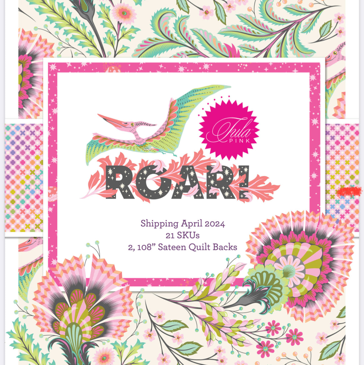 Roar Half Yard Bundle – Strawberry Quiltcake Roar Half Yard Bundle – Strawberry Quiltcake