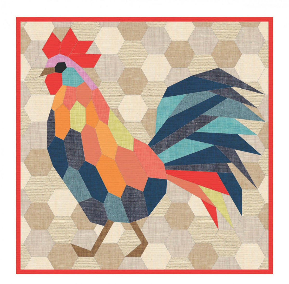 The Rooster Quilt Pattern – Strawberry Quiltcake