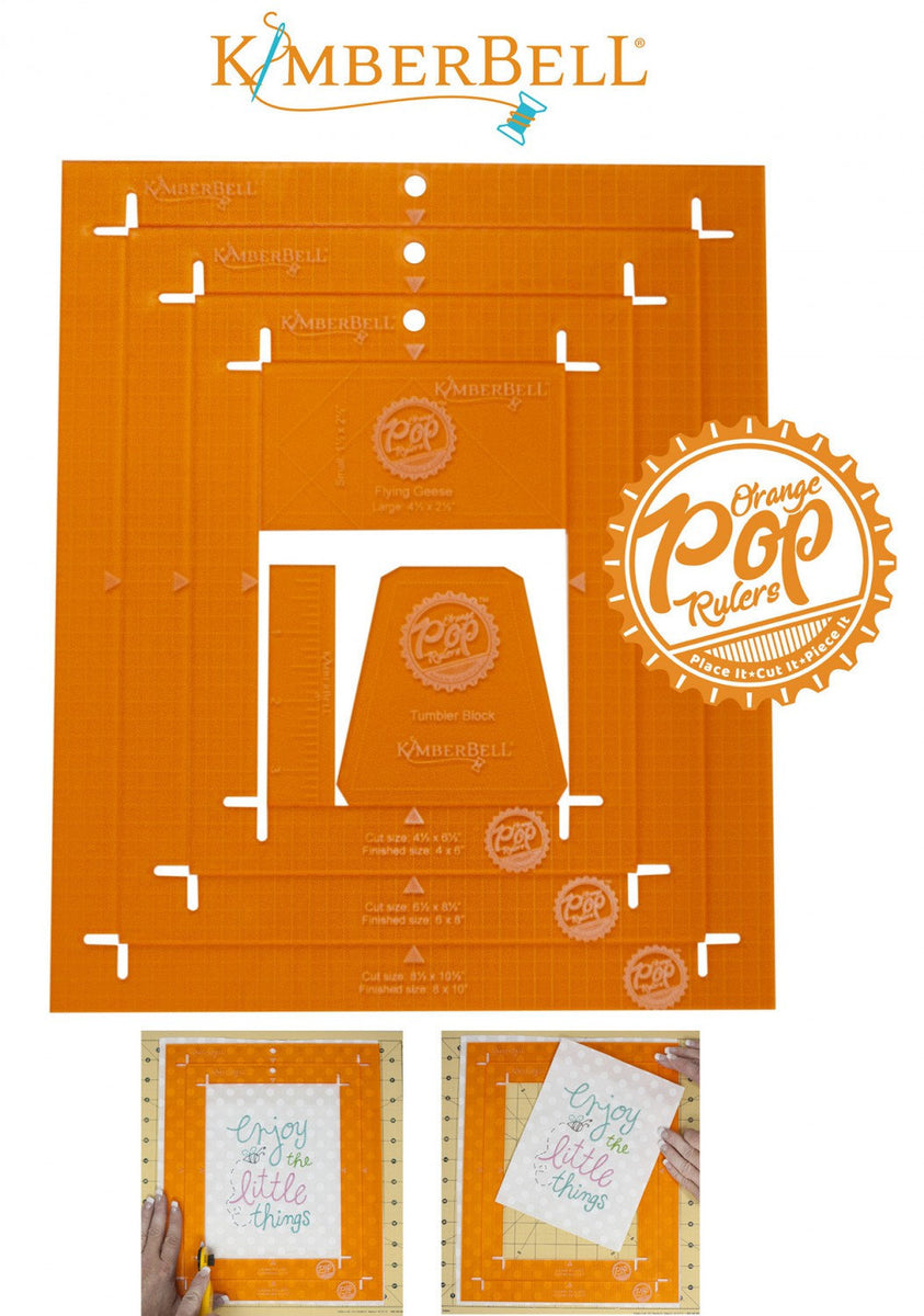 Orange Pop Rulers Rulers Rectangle Set by Kimberbell Designs ...