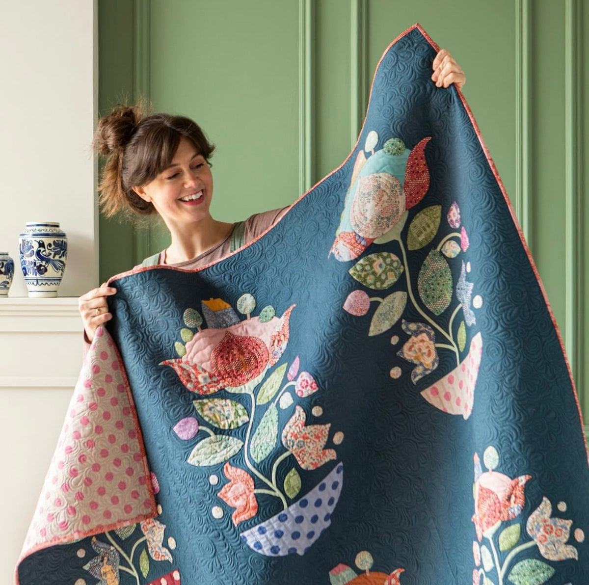 Putting Down Roots Quilt Kit Quilt Kit featuring Tilda – Strawberry ...